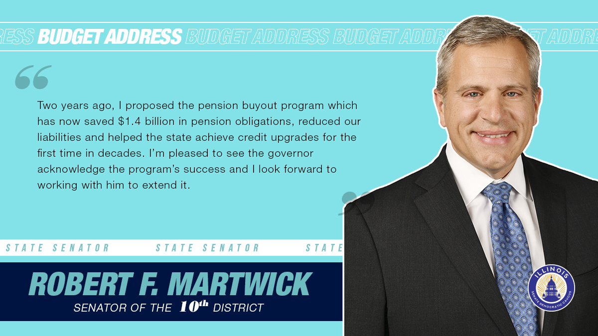 Martwick: Budget proposal takes on problems facing Illinois - Senator ...
