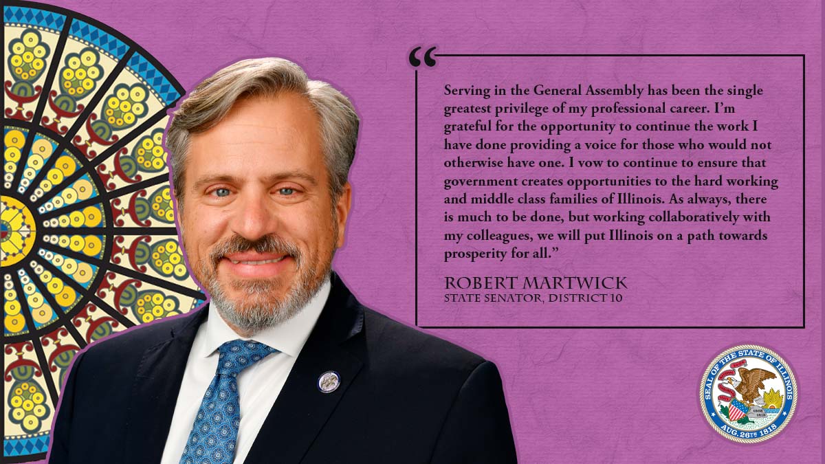 Martwick sworn in during 104th General Assembly inauguration - Senator ...